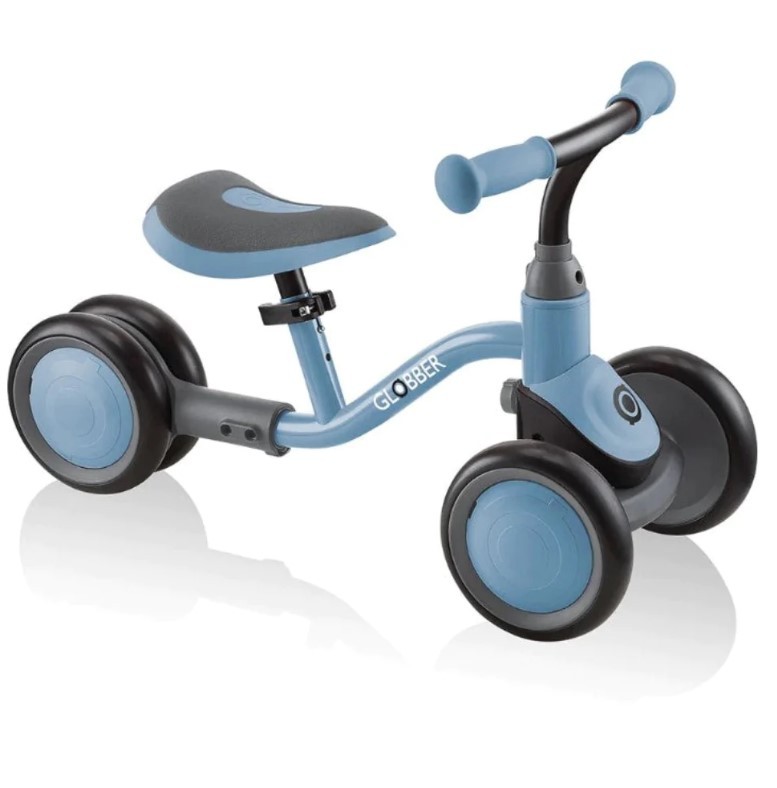 אופני איזון ללמידה 3 גלגלים לילדים גלובר Globber LEARNING BIKE- כחול/אפור | הזמינו כאן - Smart Baby