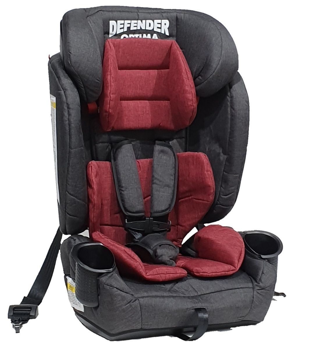 בוסטר Defender כסא בטיחות משולב בוסטר Optima -שחור אדום | הזמינו כאן ...